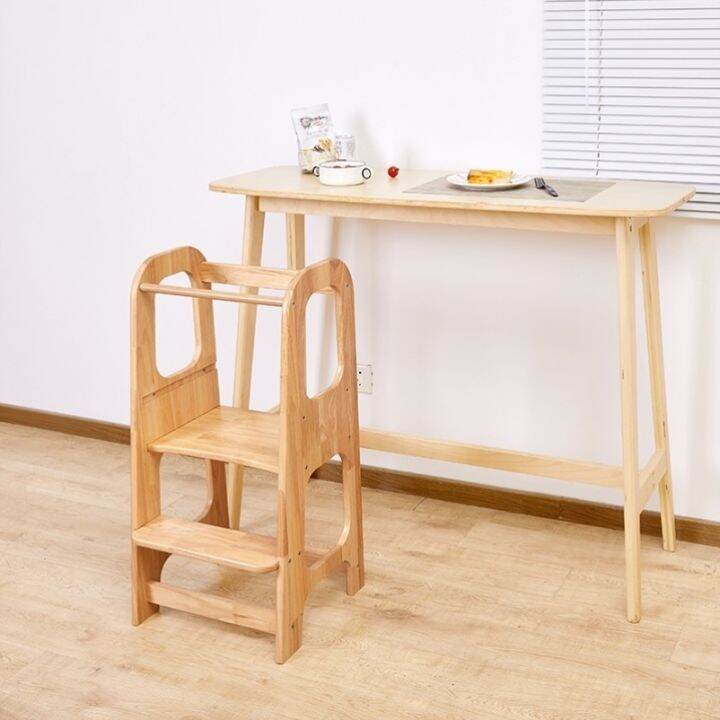 Montessori Learning Tower Solid Wood Baby Hand Washing Stool Step ...