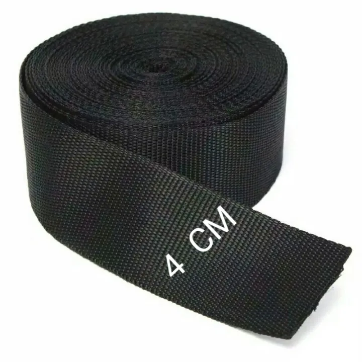 bisban webbing hitam polos Ukuran 4 cm meteran | Lazada Indonesia
