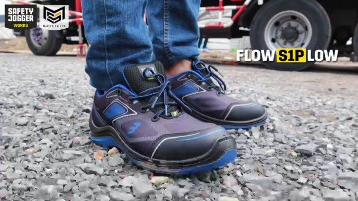 [ของแท้พร้อมส่ง] Safety Jogger รุ่น FLOW S1P LOW เป็นรองเท้าเซฟตี้หุ้ม ...
