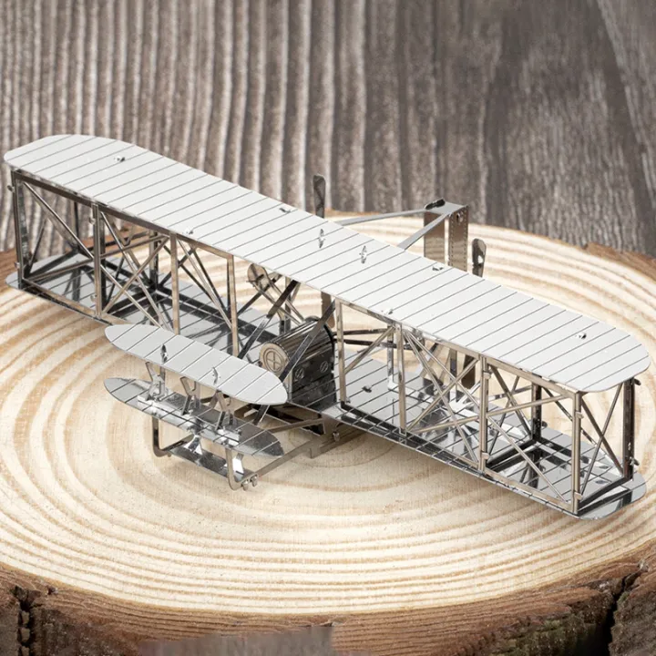Aipin โลหะทั้งหมดอลูมิเนียม DIY ประกอบแบบจำลอง3D มินิจิ๊กซอว์เครื่องปีก ...