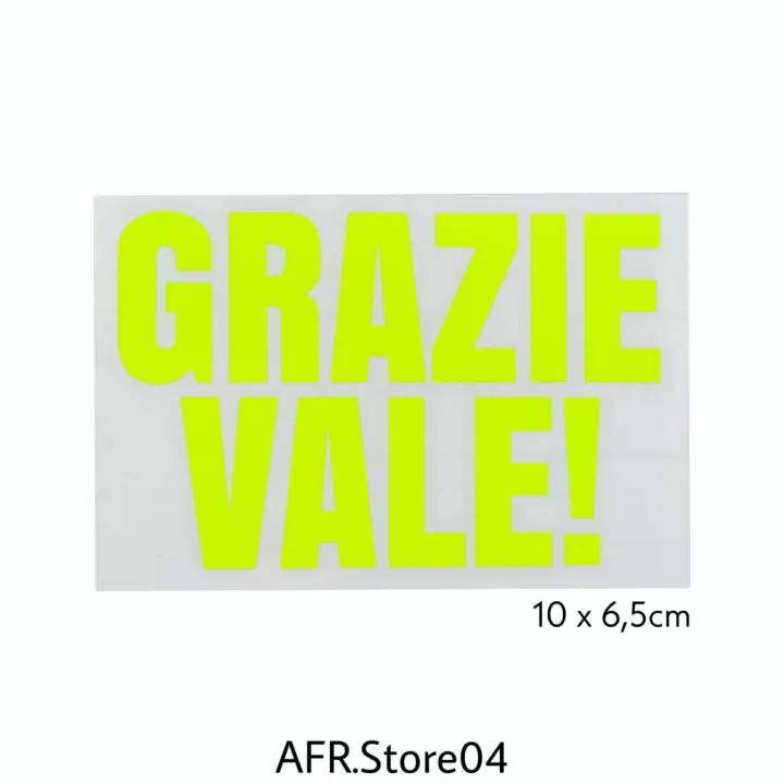 Sticker Stiker Grazie Vale Rossi Kuning 10cm | Lazada Indonesia
