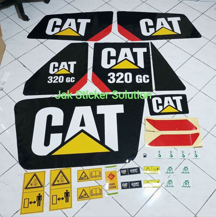 Stiker Excavator Cat 320GC Sticker Alat Berat | Lazada Indonesia