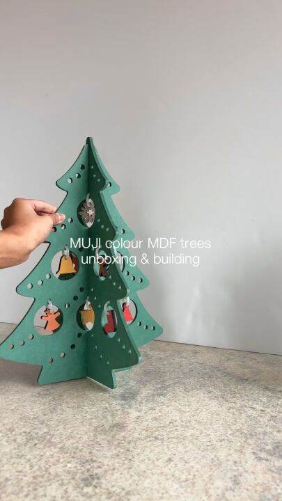 มูจิ ต้นคริสต์มาสไม้เอ็มดีเอฟ ไซส์ L - MUJI Color MDF Christmas Tree L ...