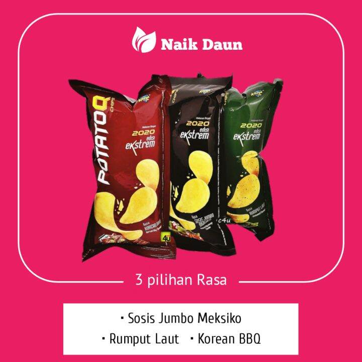 Potato Q snack Kentang chips Kikoya ukuran 28gr | Lazada Indonesia