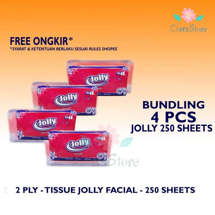 [BUNDLING] Facial Tissue Joly Multipack 250 sheet 2 Ply isi 4 | Lazada ...