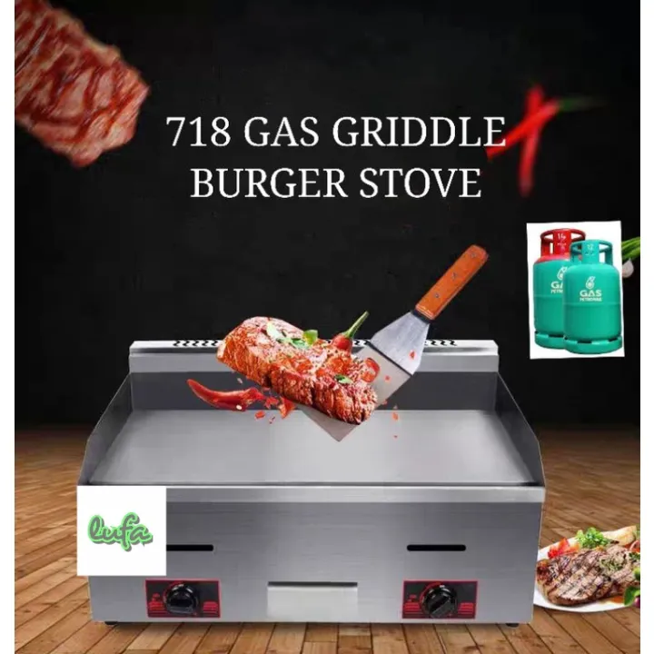 718 griddle gas dapur burger gridder stove nonstick machine octopus ...