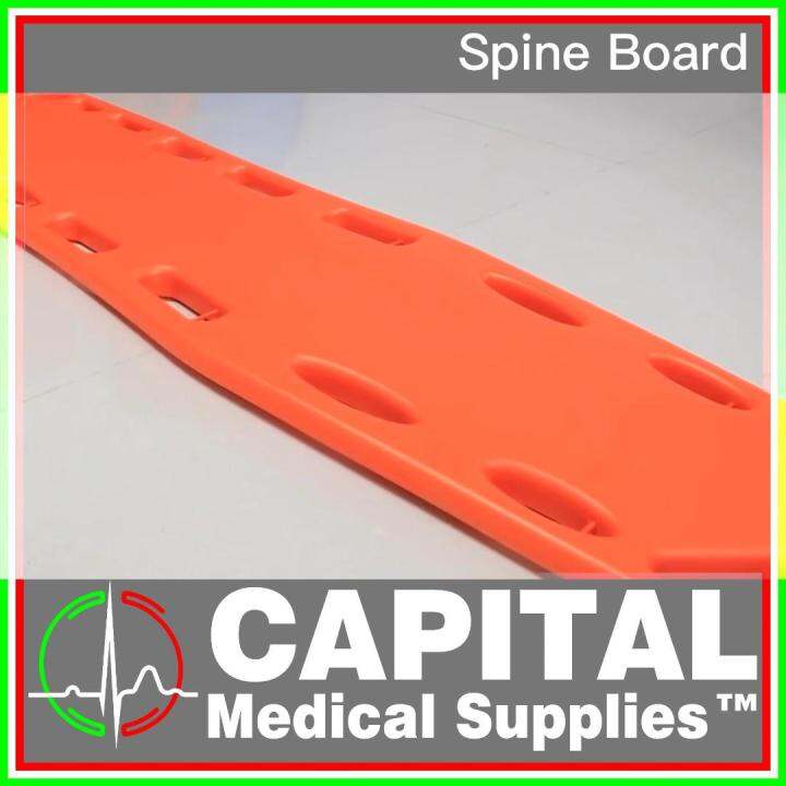 Medical Rescue Spinal Board, Spine Board with Strap Colour Orange ...