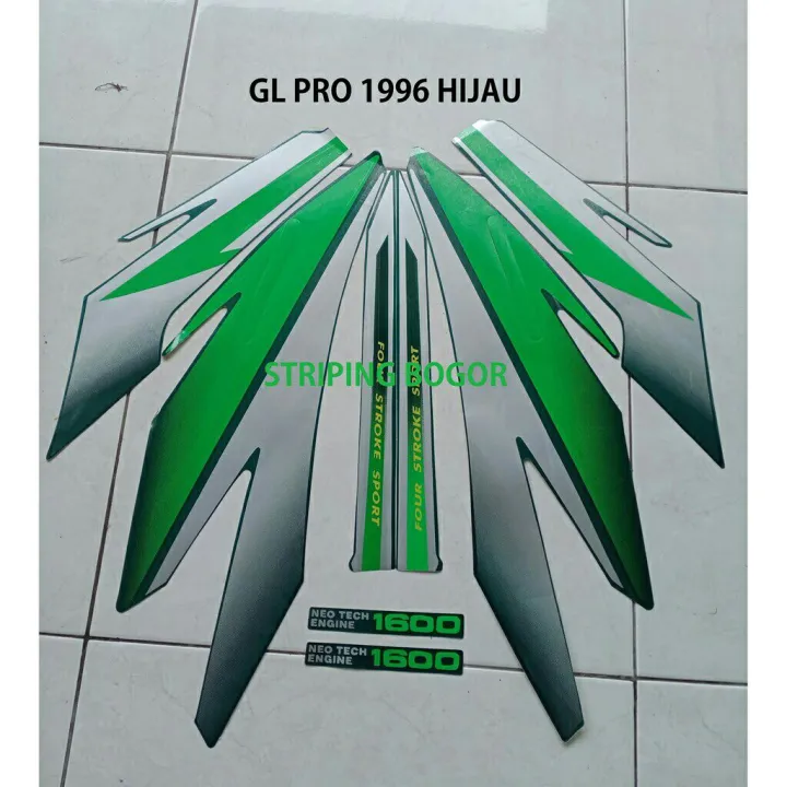 striping motor honda Gl 96 hijau | Lazada Indonesia