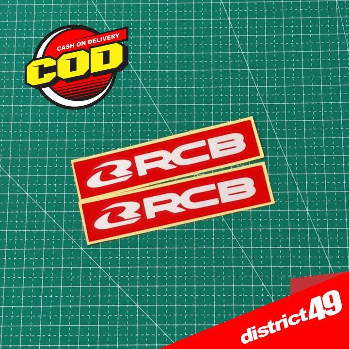 Cutting sticker RCB 03 - Stiker cutting Racing Boy Logo - Stiker Racing ...