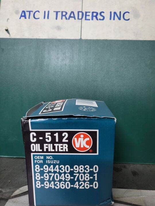 Vic Oil Filter C-512 (isuzu crosswind,fuego,hilander ,sportivo,elf ...