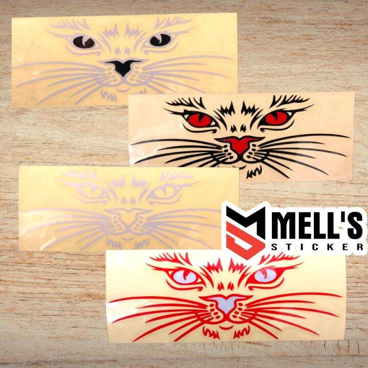 stiker mata kucing sticker kumis kucing stiker motor | Lazada Indonesia