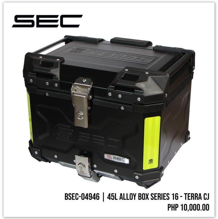 sec 45 liters alloy top box terra series 16 | Lazada PH