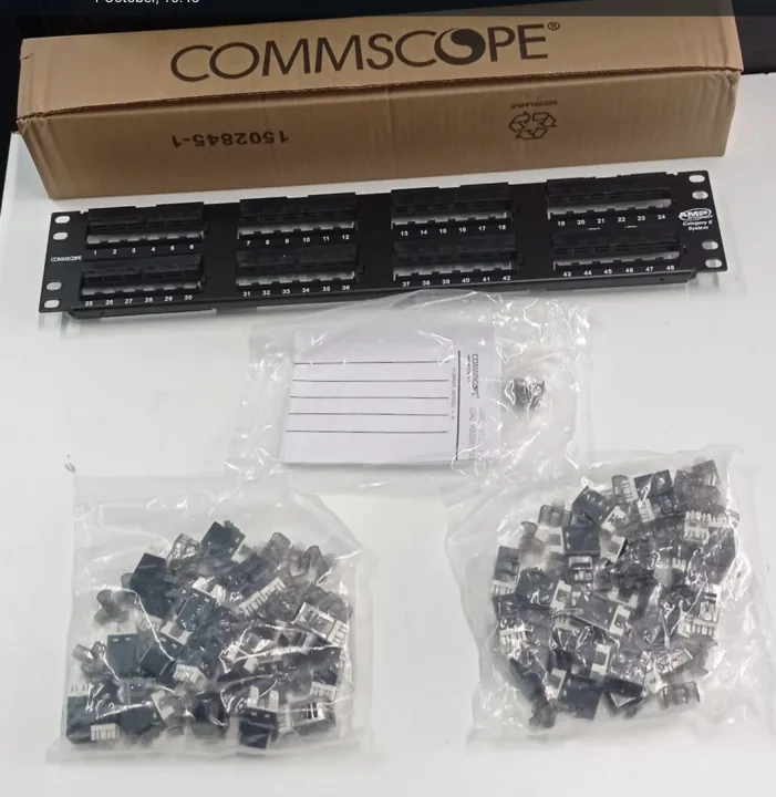 COMMSCOPE PATCH PANEL 48 PORD CAT 6 FULL LOD | Lazada