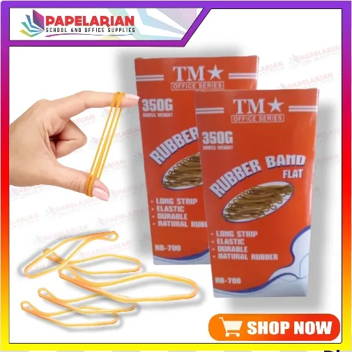 RUBBER BAND FLAT TM RB-700 350G (Per Box) | Lazada PH