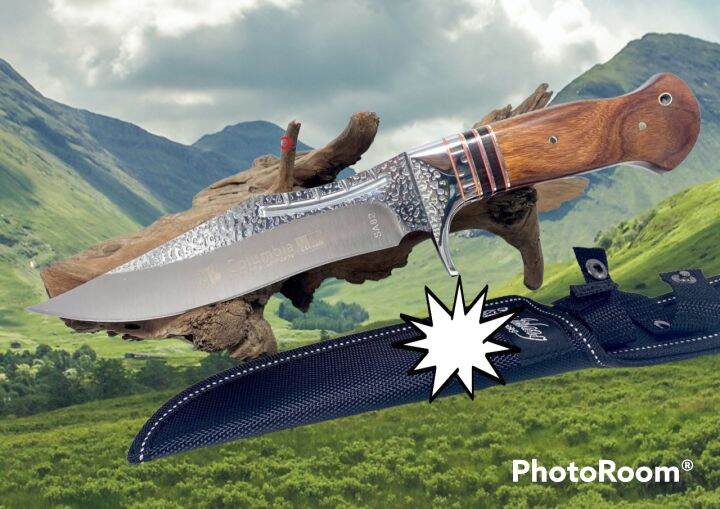 มีดพก อุปกรณ์เดินป่า มีดปลายเรียว Columbia USA/SA82 เลส ยาว(34cm) พร้อม ...