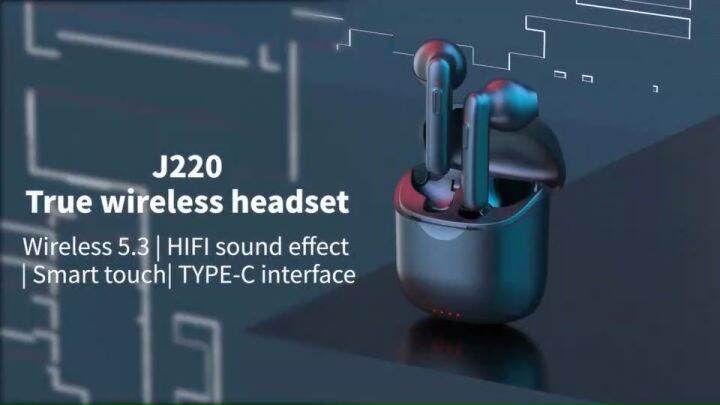 J220 หูฟังบลูทูธไร้สาย กันน้ำ ตัดเสียงรบกวน ไมโครโฟนในตัว สินค้าพร้อม ...