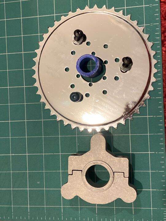 Adapter and 44T sprocket kit for 2 stroke motorized bicycle 49cc 50cc ...