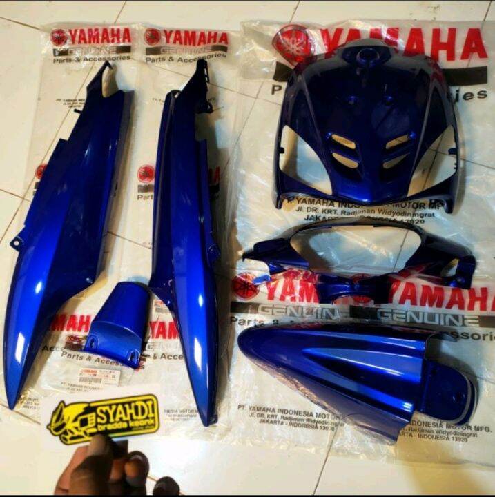 COVER FULL SET BODY HALUS MIO SPORTY BIRU ORIGINAL YAMAHA | Lazada ...