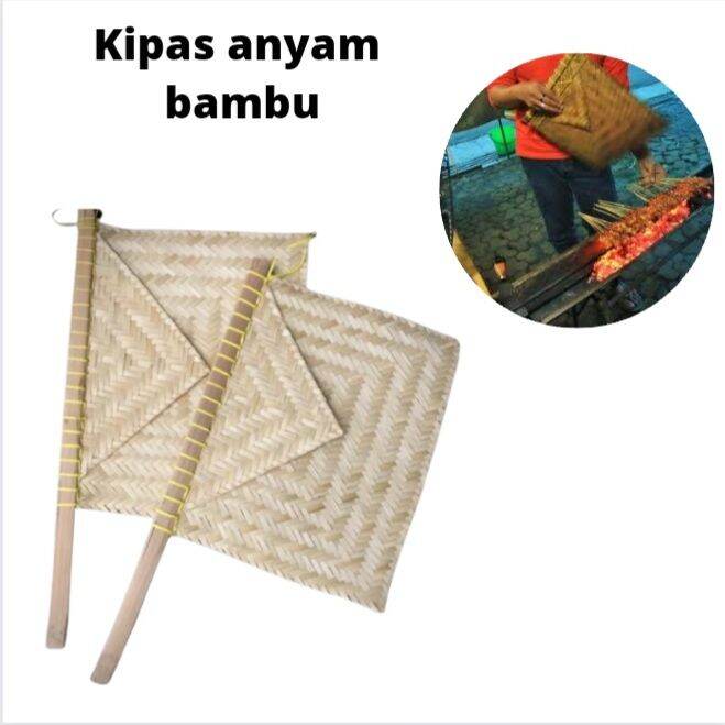 Kipas Anyam Bambu Hihid Geberan Sate Tradisional | Lazada Indonesia