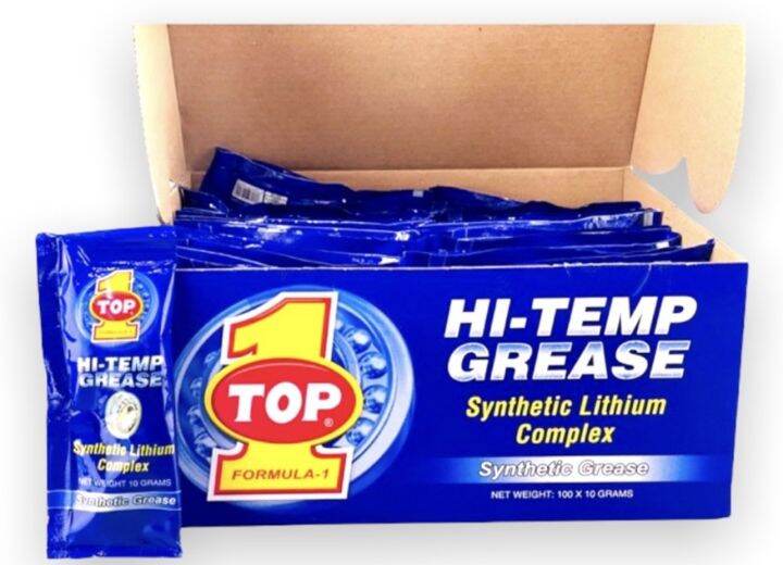 one box 100pcs TOP 1 HI-TEMPERATURE GREASE (GRASA) SYNTHETIC LITHIUM ...