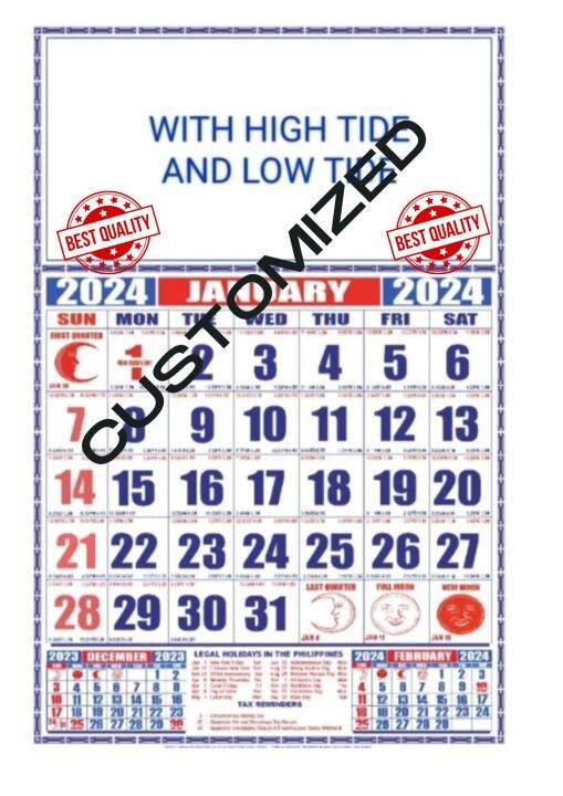Personalize Commercial Calendar 2024 | Lazada PH