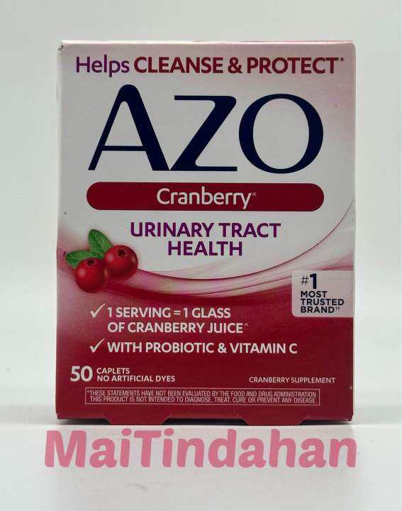 🇺🇸 Azo, Urinary Tract Health, Cranberry 50 Caplets | Lazada PH