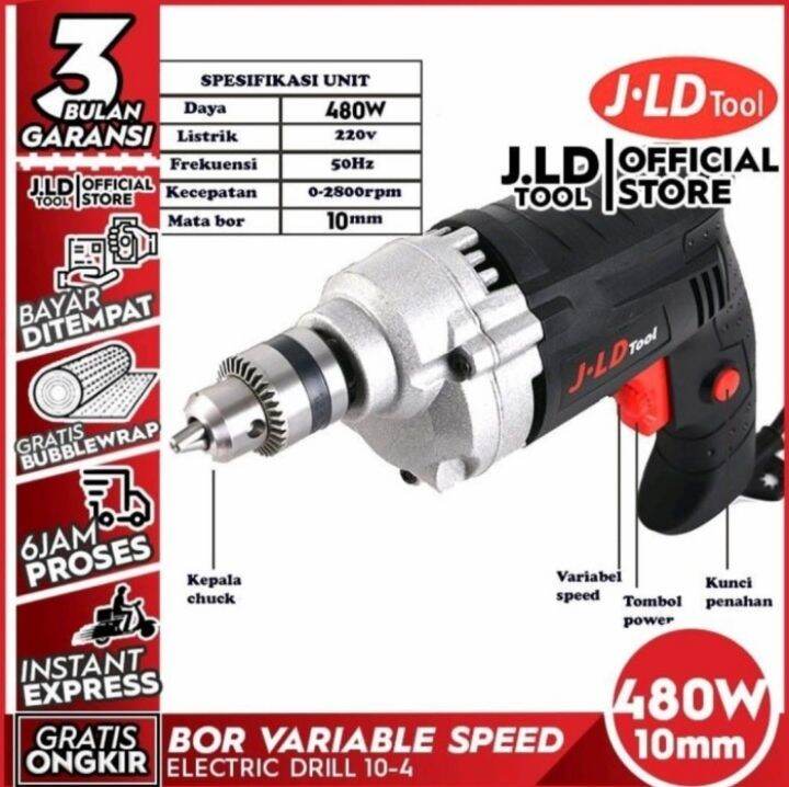 Mesin Bor JLD 10-4 bor LISTRIK 10mm | Lazada Indonesia