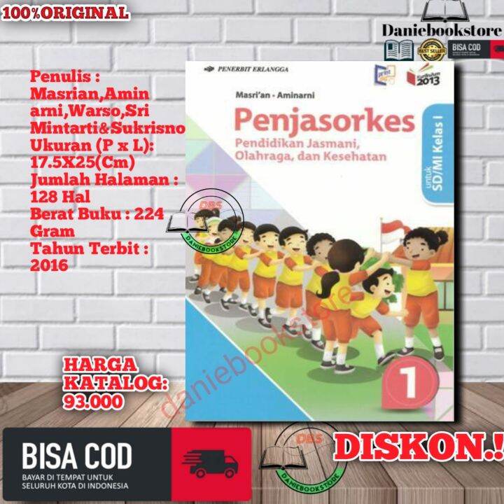 PENJAS ORKES SD ERLANGGA KELAS 1. BUKU ORIGINAL KONDISI BARU | Lazada ...