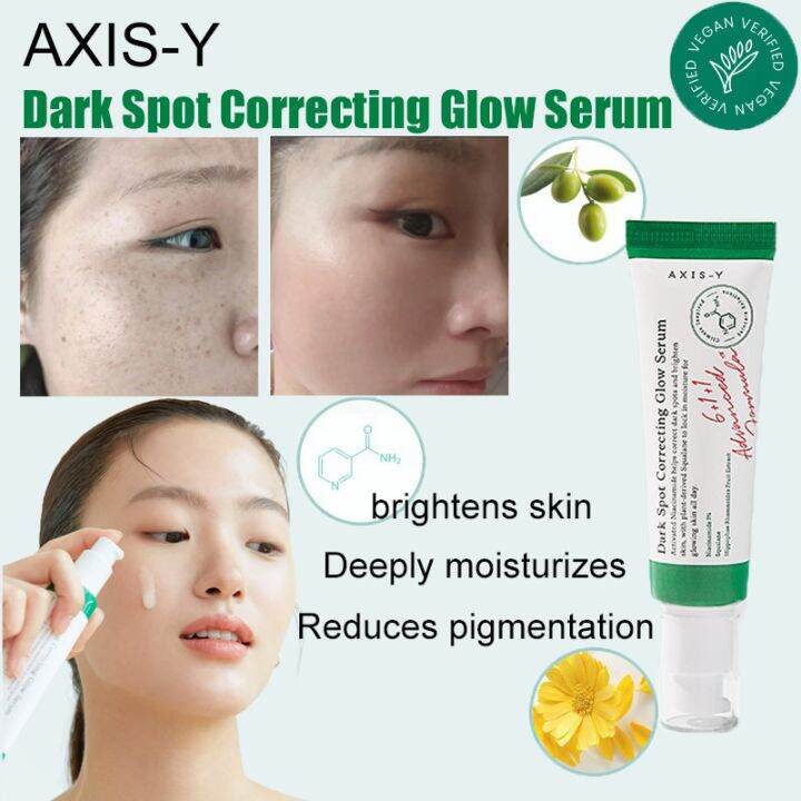 Axis-Y Dark Spot Correcting Glow Niacinamide Serum Lightens Sun Spots ...