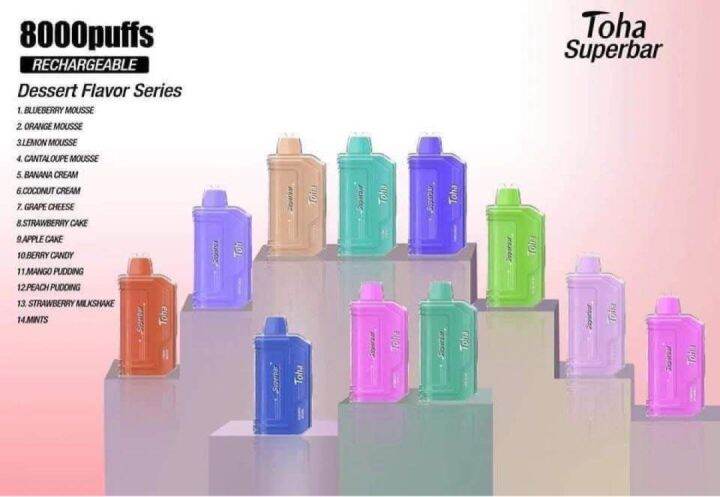 Toha Superbar up to 8000 Puffs Dispo Juice Legit | Lazada PH
