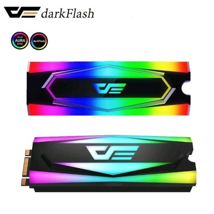 Aluminium Heatsink Cooling Cooler Pendingin SSD DarkFlash ARGB A RGB M2 ...