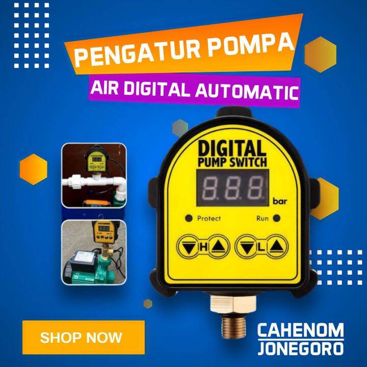 Pengatur Pompa Air Digital Automatic Pump Switch | Lazada Indonesia