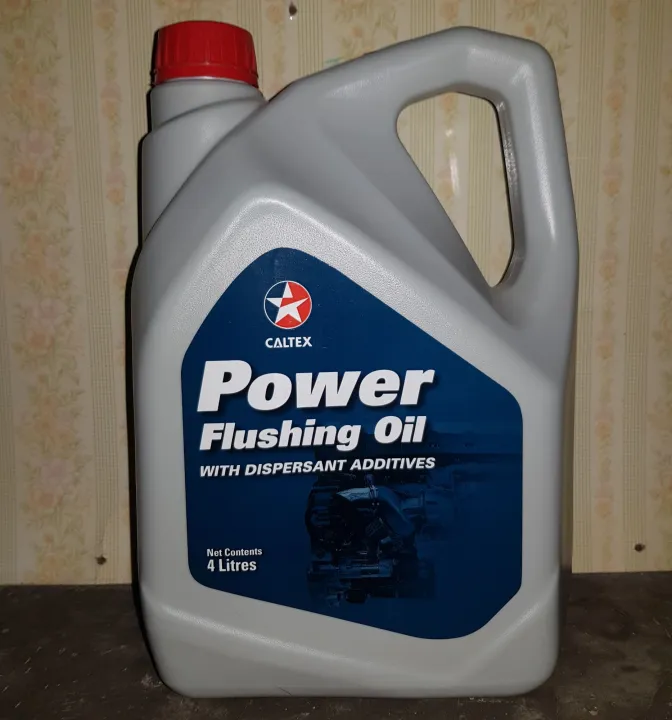 Caltex Power Flushing Oil แท้ น้ำมันล้างคราบสกปรกที่ติดค้างภายใน ...