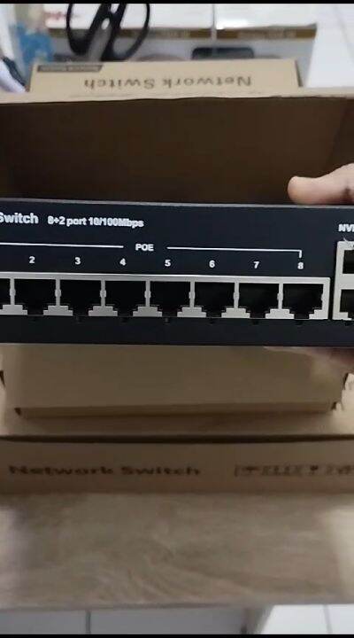 poe switch 8 + 2 ch port power over ethernet poe network switch ...