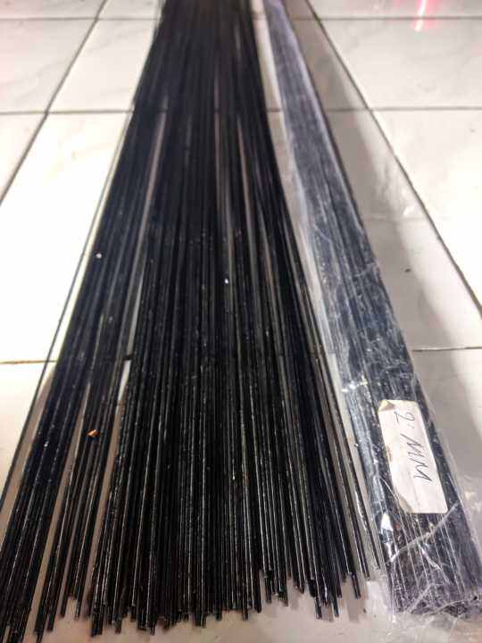 Ruji Fiber Stik Hitam 1meteran Ecer Isi 10 Biji Ukuran Ukuran 2mm ...