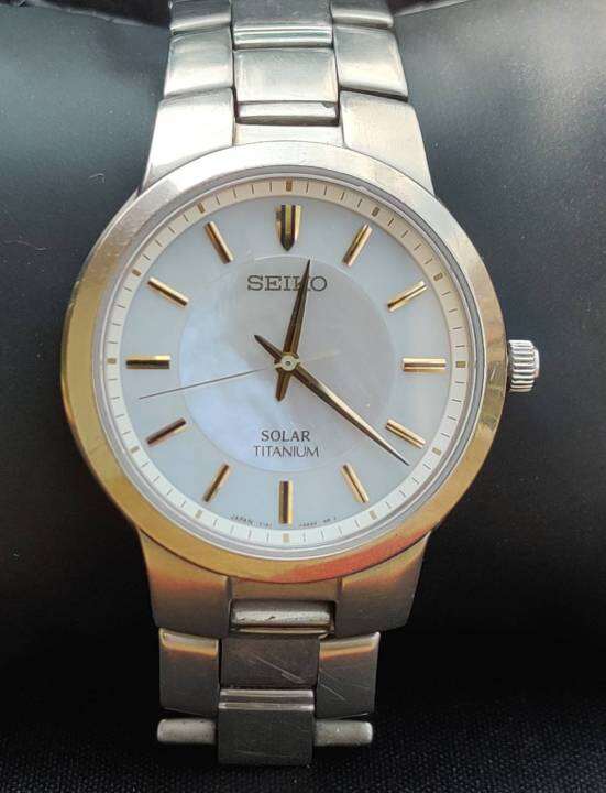 นาฬิกา Seiko รุ่น V181-0AA0 Solar Titanium นาฬิกามือสอง ของแท้ 100% ...