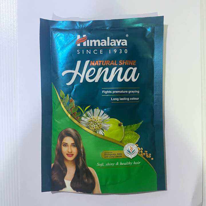Himalaya Natural Shine Henna หิมาลายา ผงย้อมผมสูตรธรรมชาติ เฮนน่า ขนาด ...