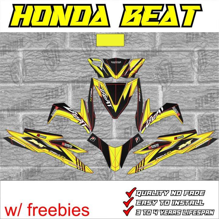 Honda Beat decals sticker, laminated | Lazada PH