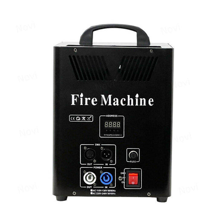 Two Heads Spray Jet Flame Thrower Real Fire Machine with DMX512 Manual ...