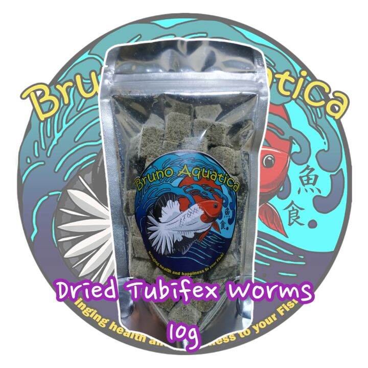 Bruno Aquatica's Dried Tubifex worm 10g - for Guppy|Molly|Cichlid ...