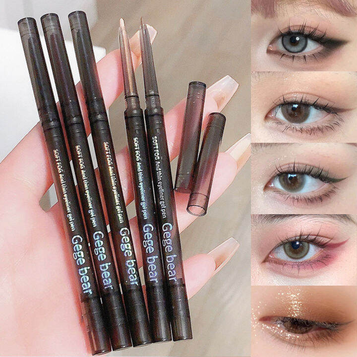 Waterproof Eyeliner Gel Pencil Ultra-slim Soft High Pigment ...
