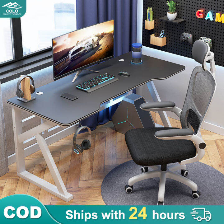 Gaming Table Heavy Duty Computer Desk Desk Home Bedroom Furniture Adult ...