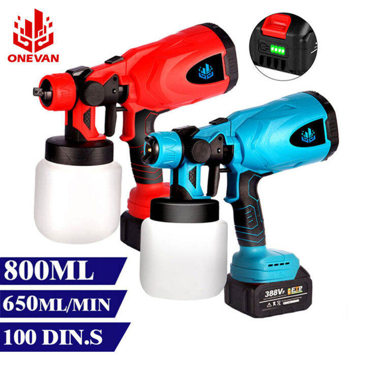 spray can paint 800ml Cordless Electric Paint Spray Machine Adjustable ...