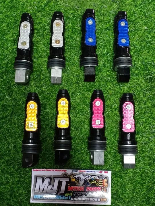 MOTORCYCLE FOOTREST MIO SLIM 1 PAIR/ALLOY STEP NUT REAR BLUE | Lazada PH