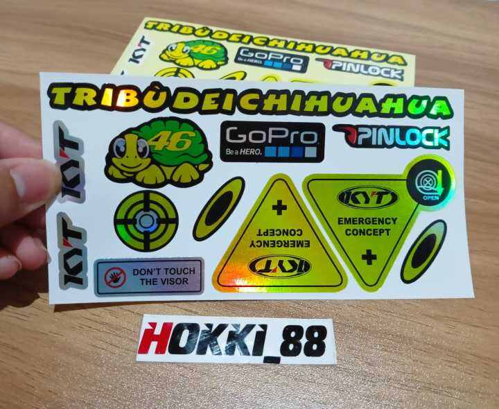 Sticker visor helm stiker acesoris variasi helm helmet helem murah ...