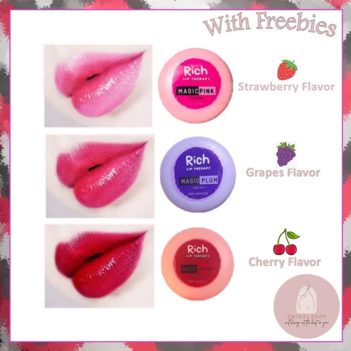 Rich Lip Therapy Magic Plum Pink Cherry By Rich Cosmetics | Lazada PH