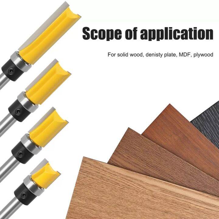 Mata Profil Kayu Single Bearing Flush Trimmer Router Bit HPL Mata ...