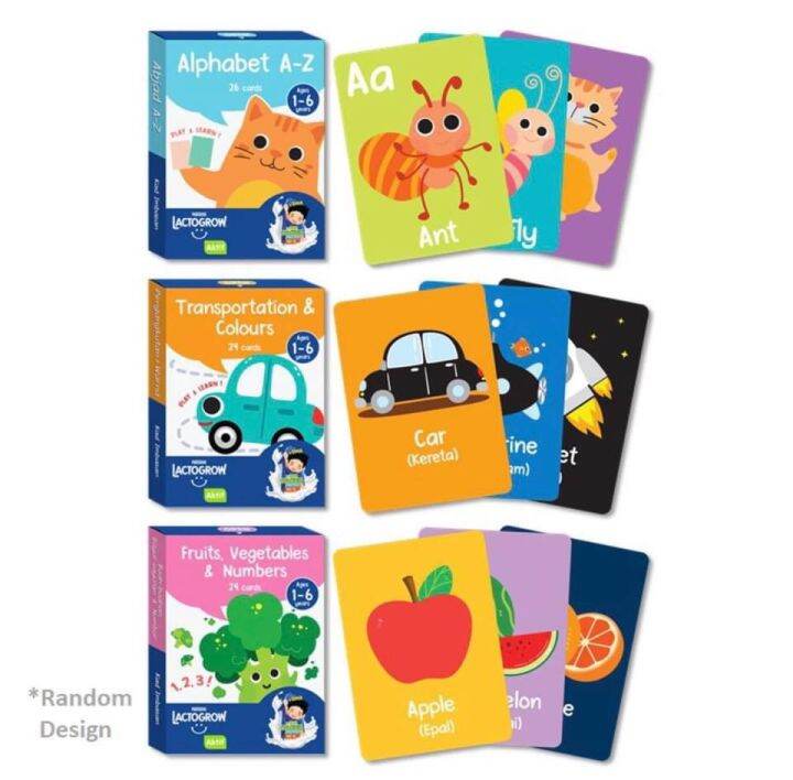 Flash Card / Learning Card Dual Language [malay & English] | Lazada