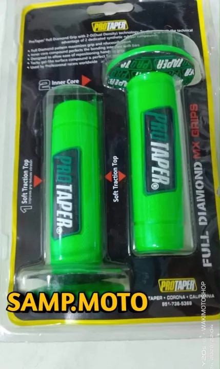 Handle Grip pro Taper Green Color Full Rubber Universal | Lazada PH