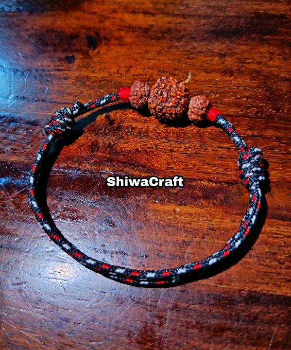 Gelang keberuntungan tridatu Bali kombinasi genitri rudraksha | Lazada ...